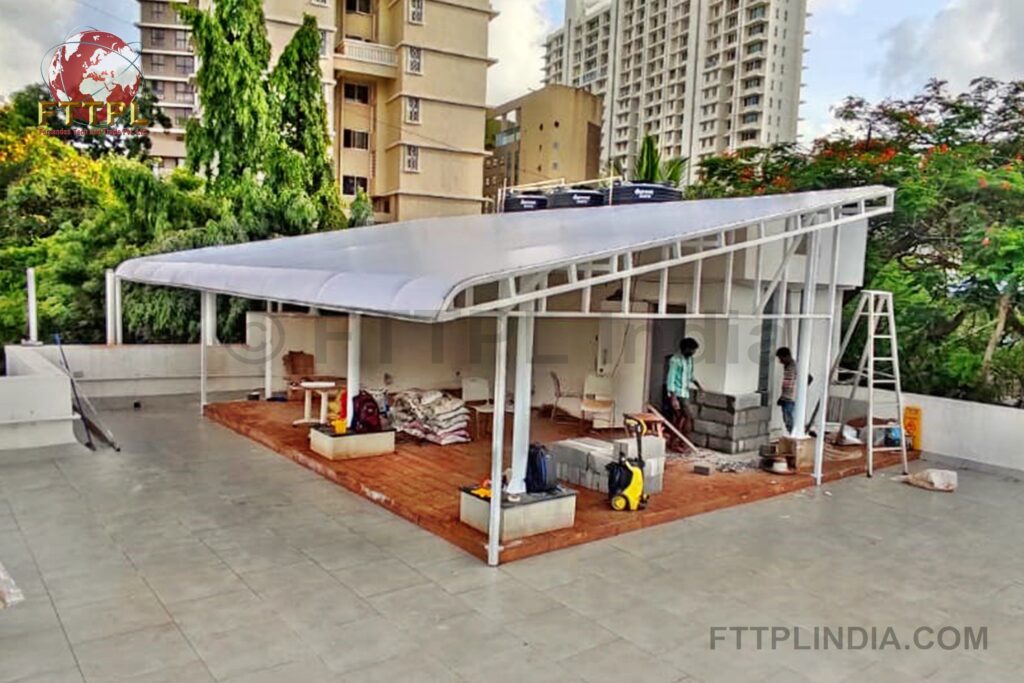 Terrace Canopy Tensile Membrane Fabric Structure